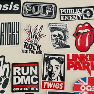 50pcs Rock N Roll Music Heavy Metal Music Punk Rock Band Stickers Phone ...
