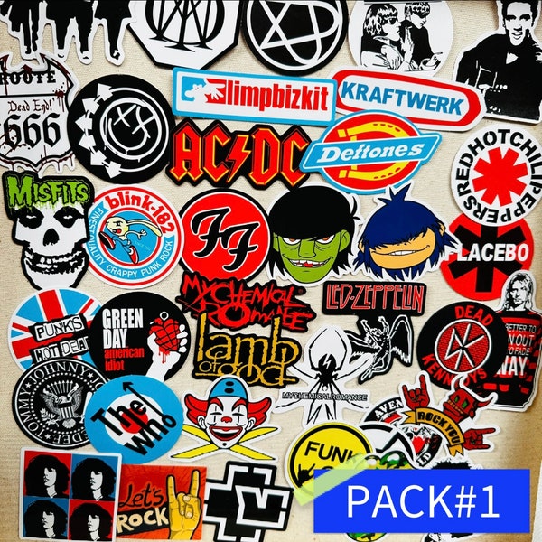 Metal Band Vinyl Sticker - Etsy