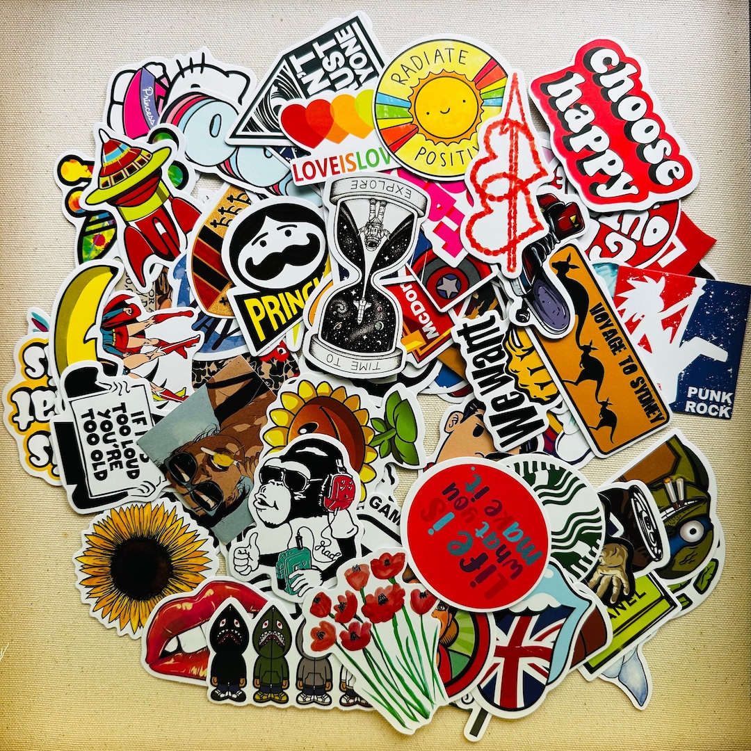 50pcs Street Art Cartoon Trending Graffiti Stickers Phone Laptop Decals ...