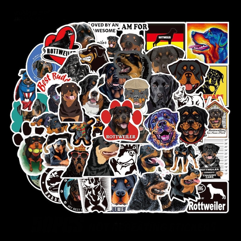 Rottweiler Stickers - Etsy