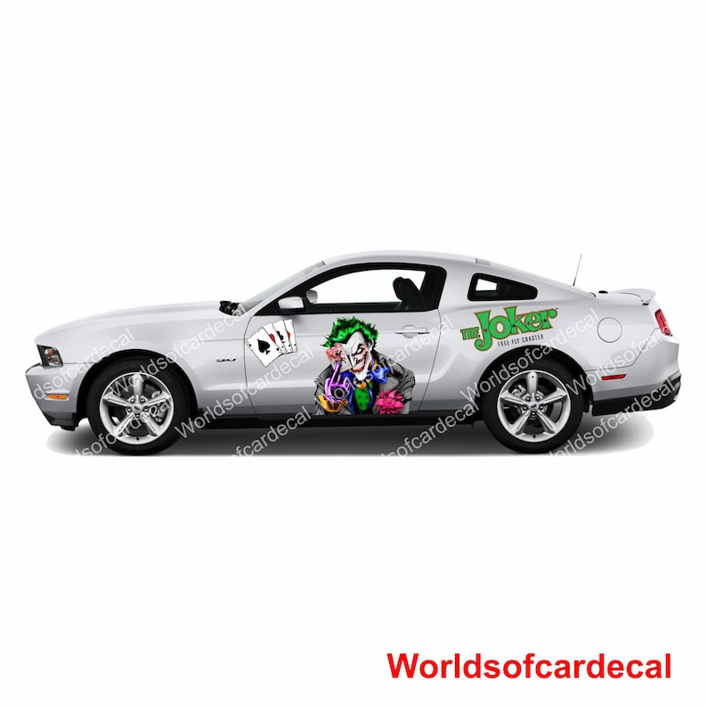 Joker ; Super Hero Villain Inspired Car Side Decal Customizable Size - Etsy
