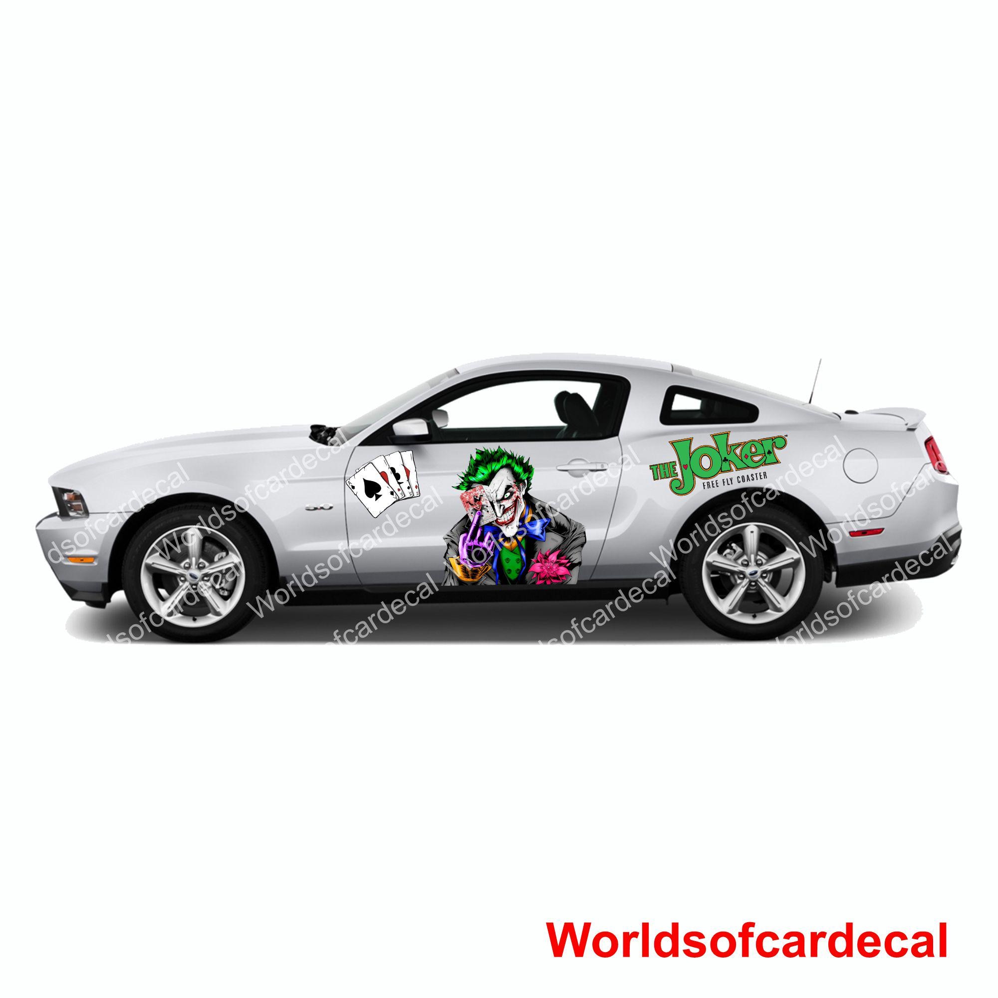Joker ; Super Hero Villain Inspired Car Side Decal Customizable Size - Etsy