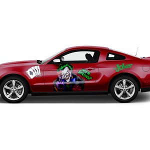 Joker ; Super Hero Villain Inspired Car Side Decal Customizable Size - Etsy