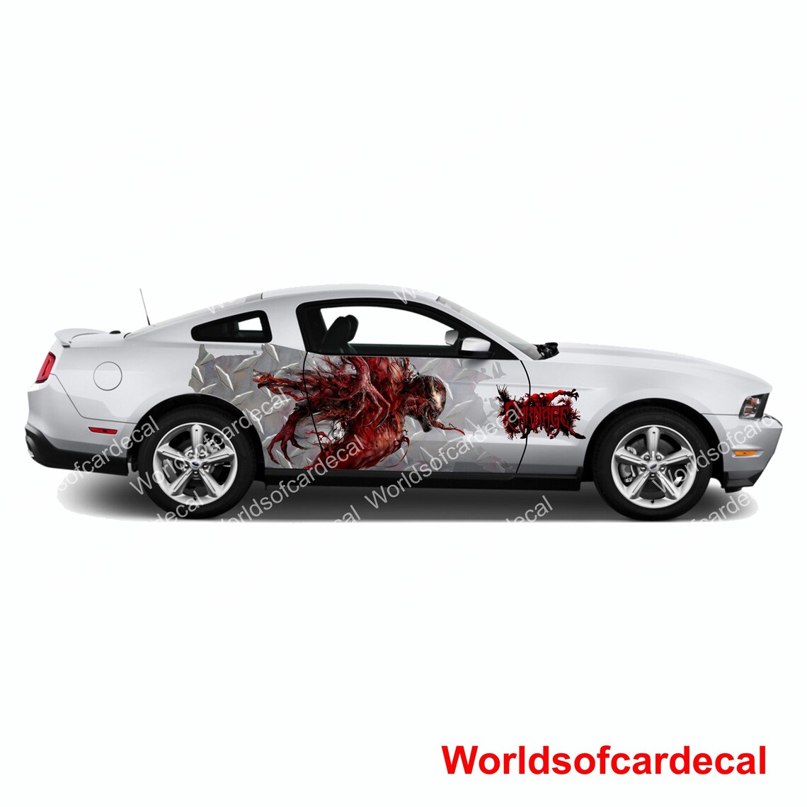 Venom Carnage Colorful Car Wrap - Easy DIY Vehicle Makeover - Etsy