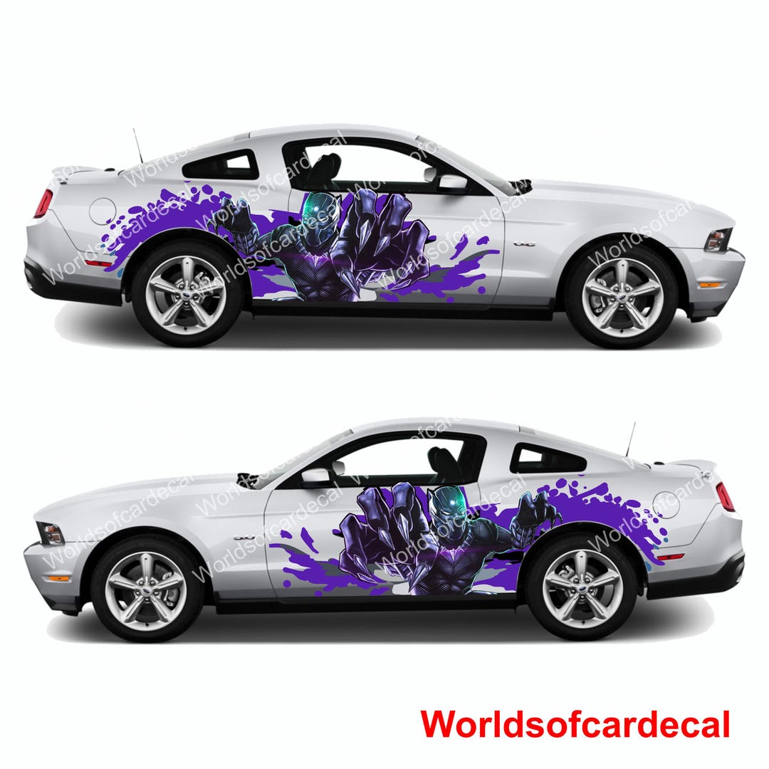 Black Panther; Superhero Inspired Car Side Decal Customizable Size - Etsy