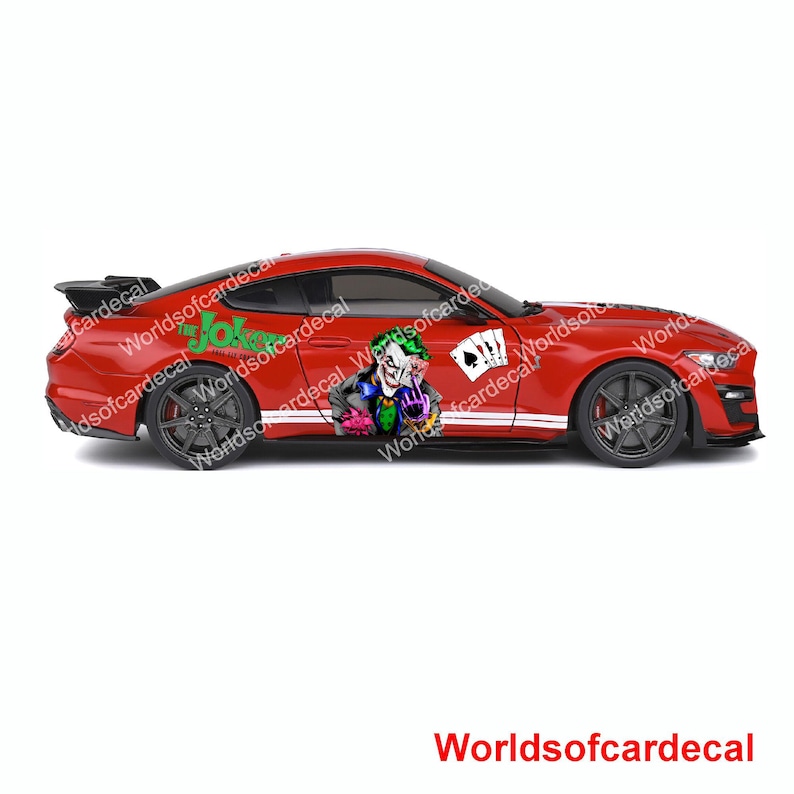 Joker ; Super Hero Villain Inspired Car Side Decal Customizable Size - Etsy