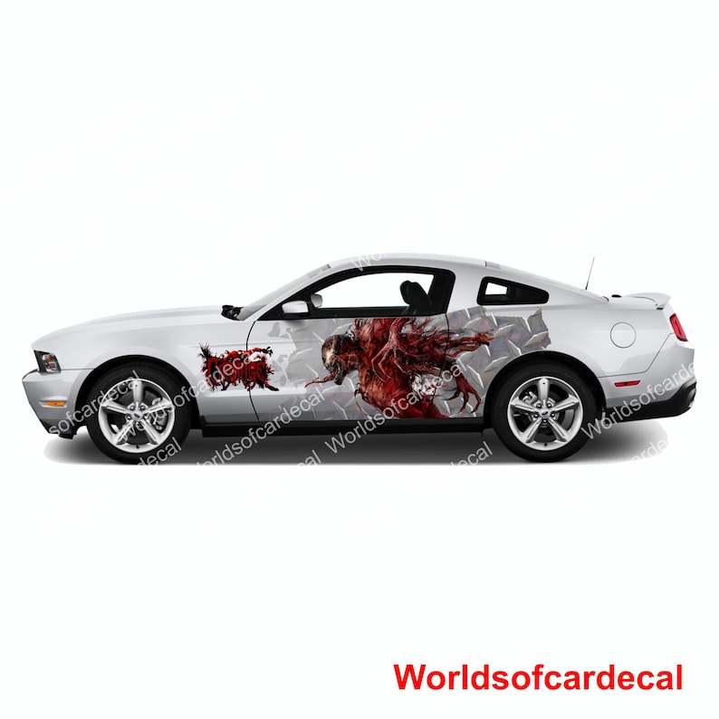 Venom Carnage Colorful Car Wrap - Easy DIY Vehicle Makeover - Etsy