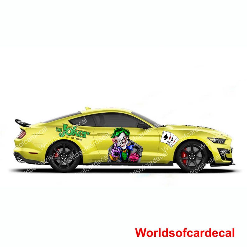 Joker ; Super Hero Villain Inspired Car Side Decal Customizable Size - Etsy