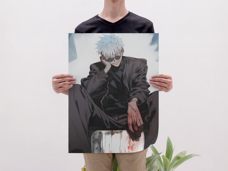 Anime Manga Poster Satoru Gojo Minimalist Art Abstract - Etsy Canada