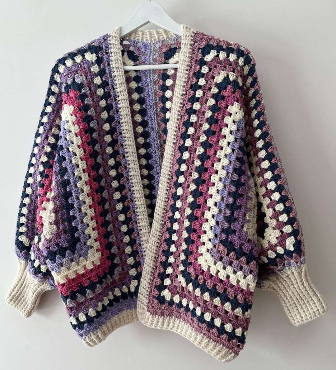 Crochet Pattern, Hexagon Cardigan Granny Square Design - Etsy