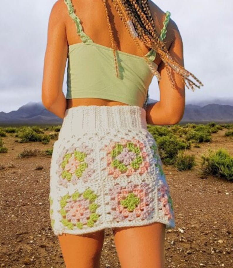 Crochet Granny Square Skirt Pattern ,mini Skirt Crochet Pattern ...