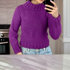 Oversize Sweater Knitting Pattern, XS-XXL Sized , Digital Download ...