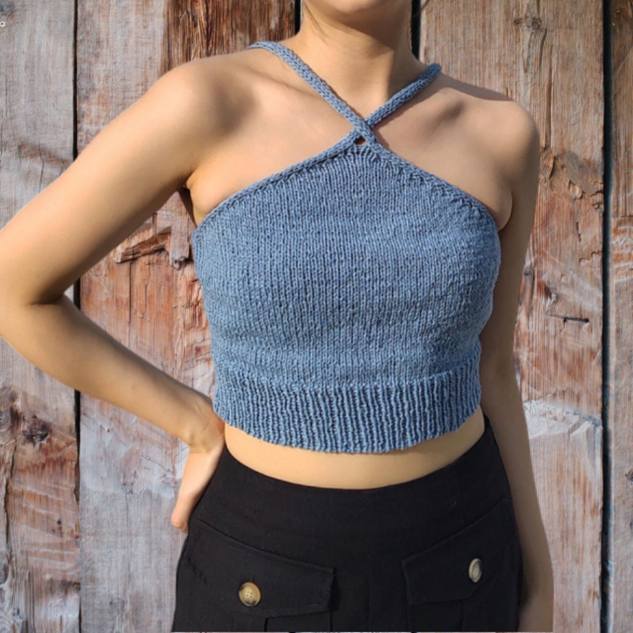 Easy Knitting Pattern , Crop Top Pattern , Digital Download, ONLY ...