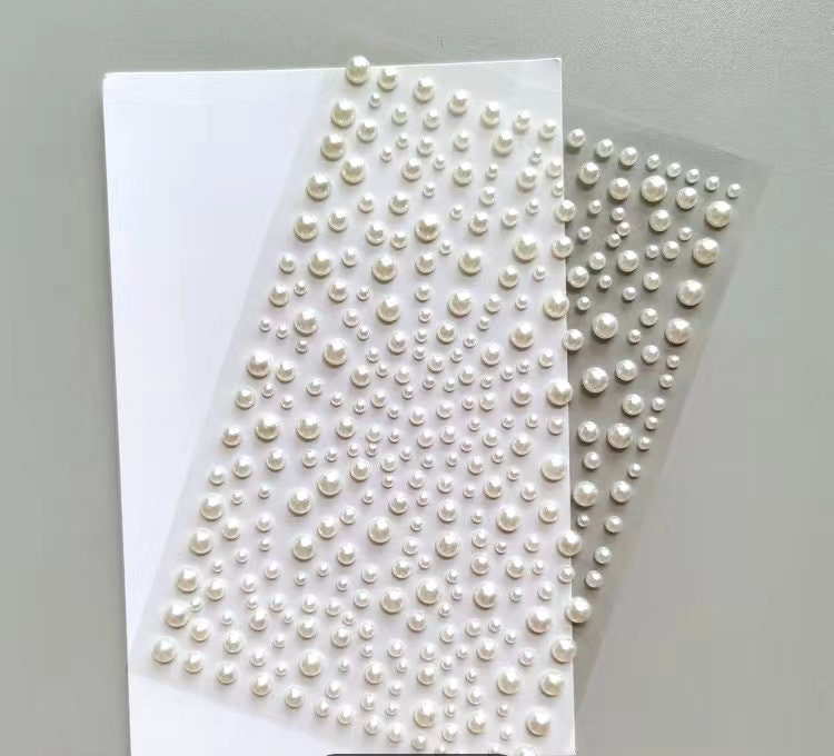 Wedding Craft Pearl Stickers for Crafting Flatback Stick on Pearls DIY ...