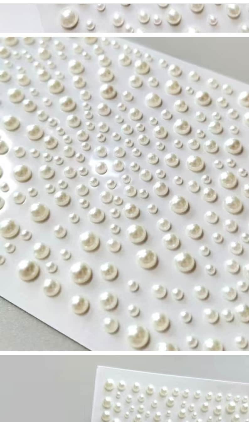 Wedding Craft Pearl Stickers for Crafting Flatback Stick on Pearls DIY ...