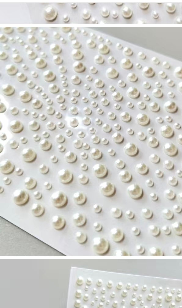 Wedding Craft Pearl Stickers for Crafting Flatback Stick on Pearls DIY ...