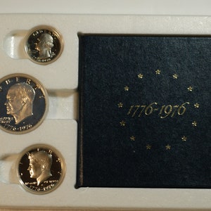Proof Set Silver Bicentennial Coins. - Etsy