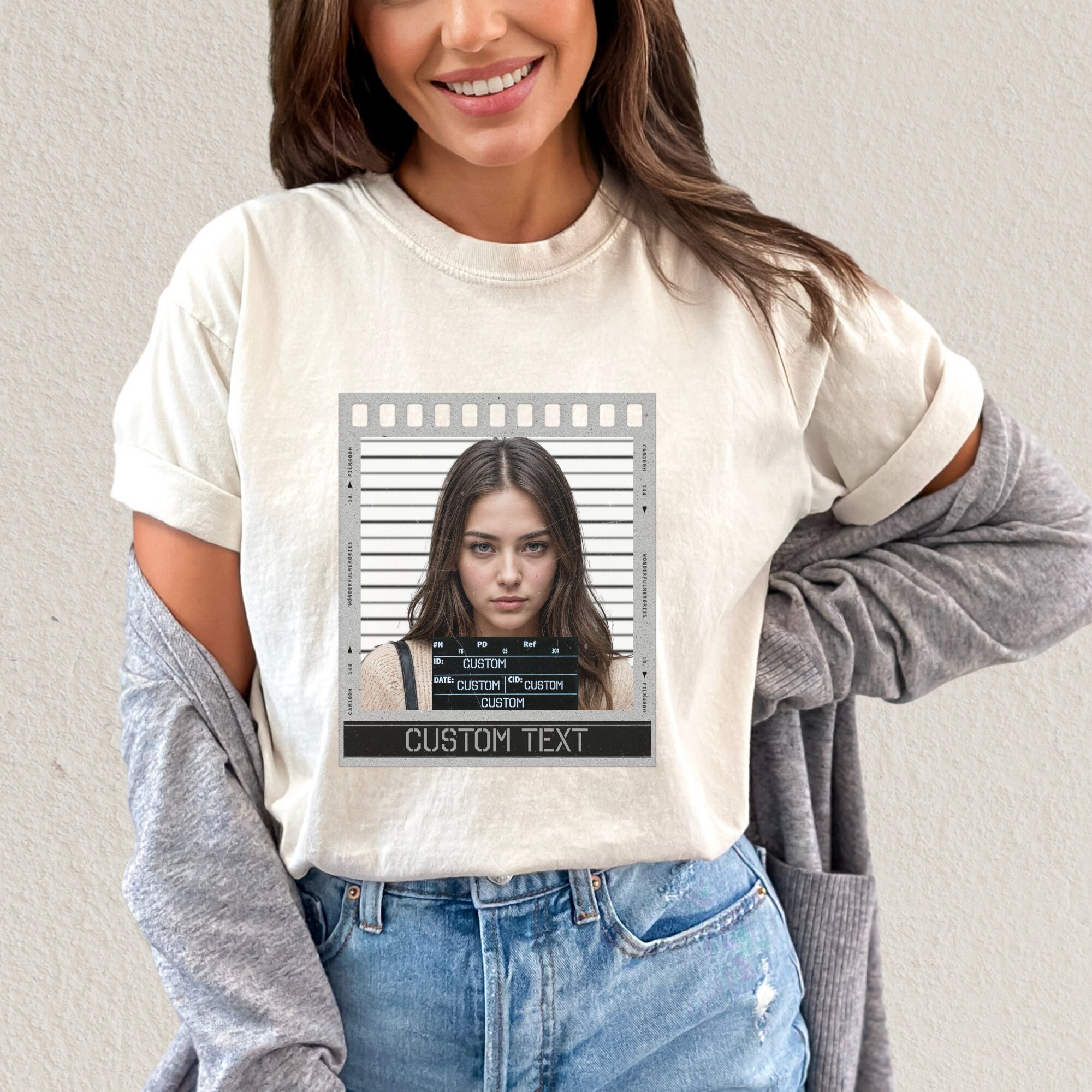 Custom Mugshot Shirt, Mugshot Tshirt, Custom Photo Shirt, Personalized ...