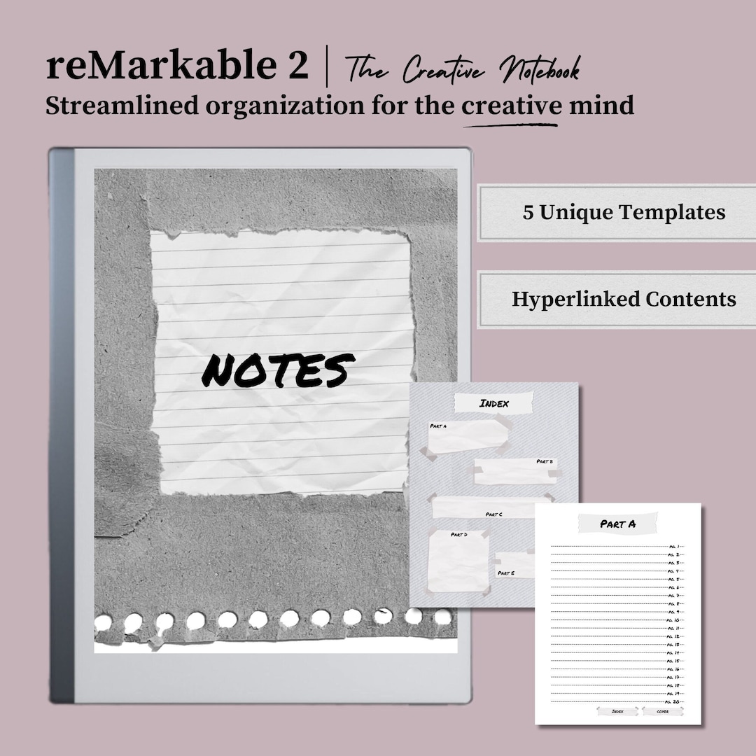 Remarkable 2 Notebook Templates To-dos, Meeting Notes, Brainstorm and ...