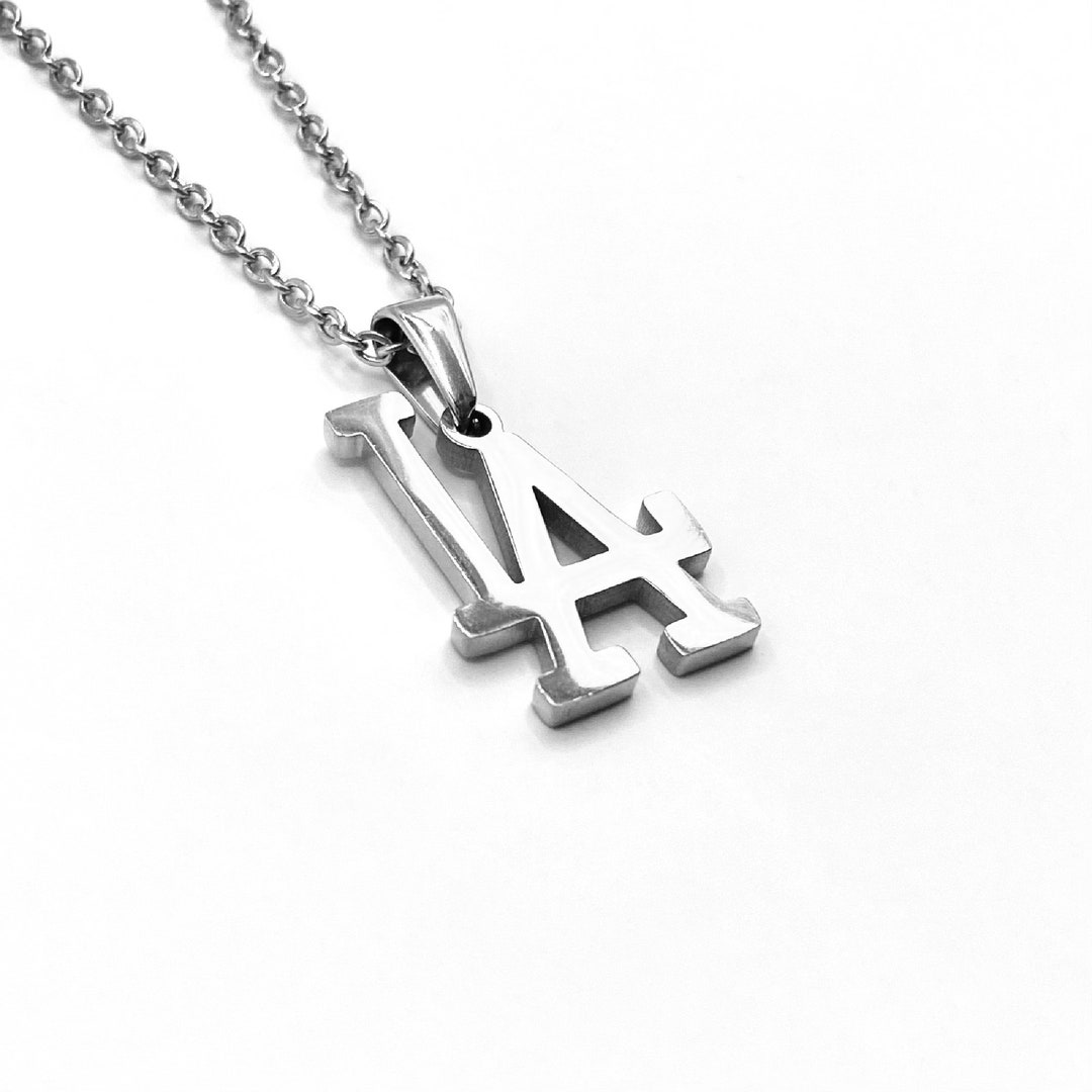LA Pendant / Chain, Silver Streetwear Chain for Men - Etsy