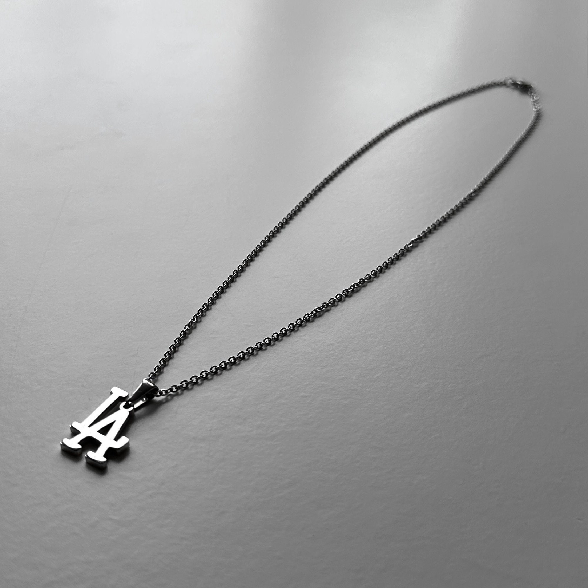 LA Pendant / Chain, Silver Streetwear Chain for Men - Etsy