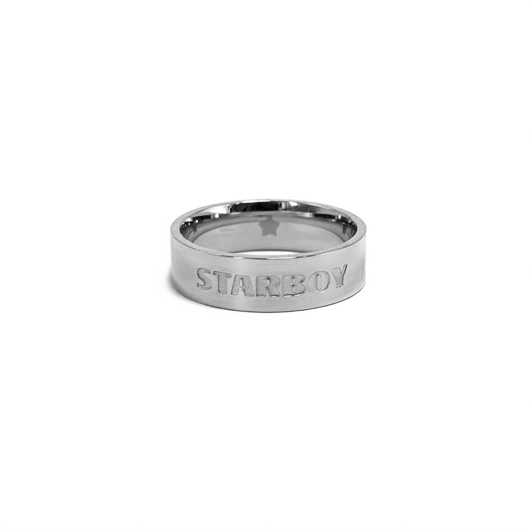 The Weeknd 'STARBOY' Ring Silver - Etsy