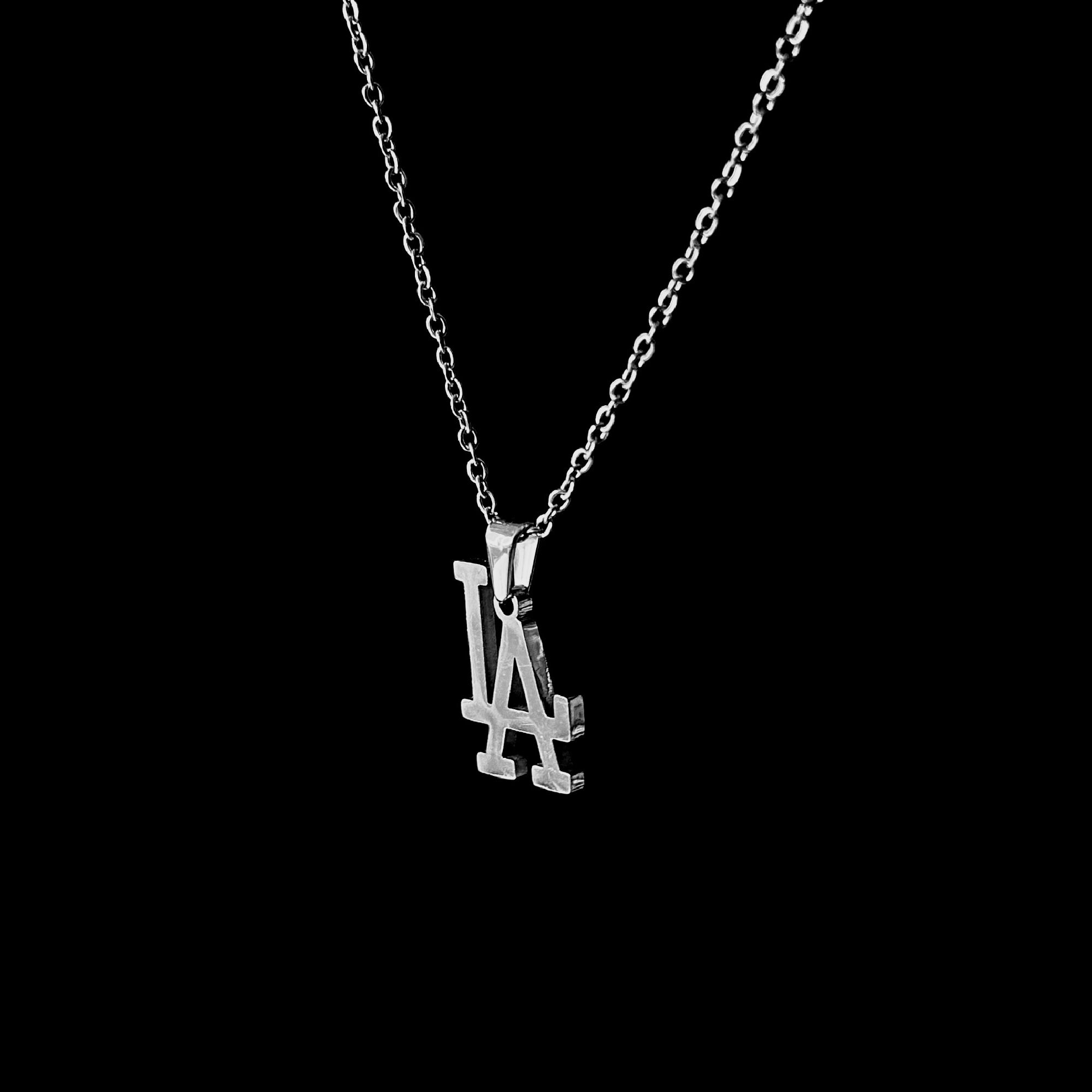 LA Pendant / Chain, Silver Streetwear Chain for Men - Etsy