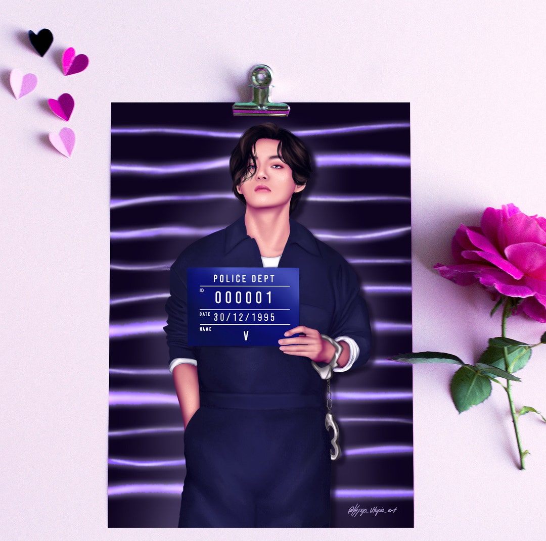 BTS V Taehyung Butter Era Fan Art Print Gift - Etsy