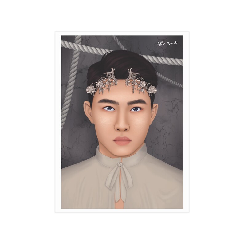 Do Kyungsoo Exo K-pop Fan Art Print Gift, Kpop Merchandise, Kpop Wall ...