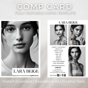 Professional Comp Card Design Services | Customizable, High-quality ...