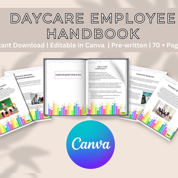 Daycare Handbook - Etsy