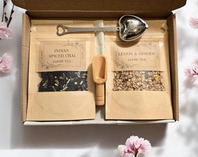 Christmas Hot Tea Care Package, Holiday Tea Lovers Gift Box, Gift of ...
