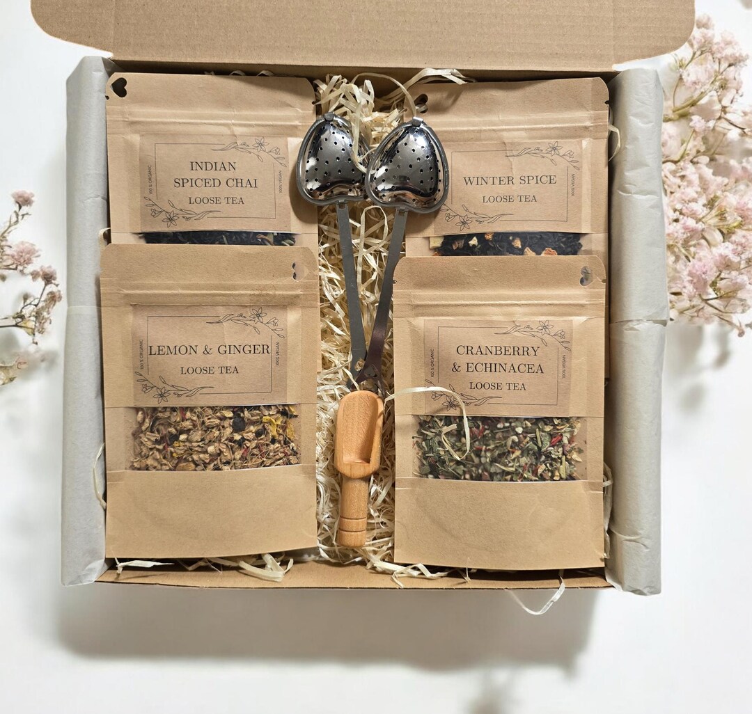 Extra Large Loose Tea Hamper special Edition Gift Set, Winter, Autumn ...