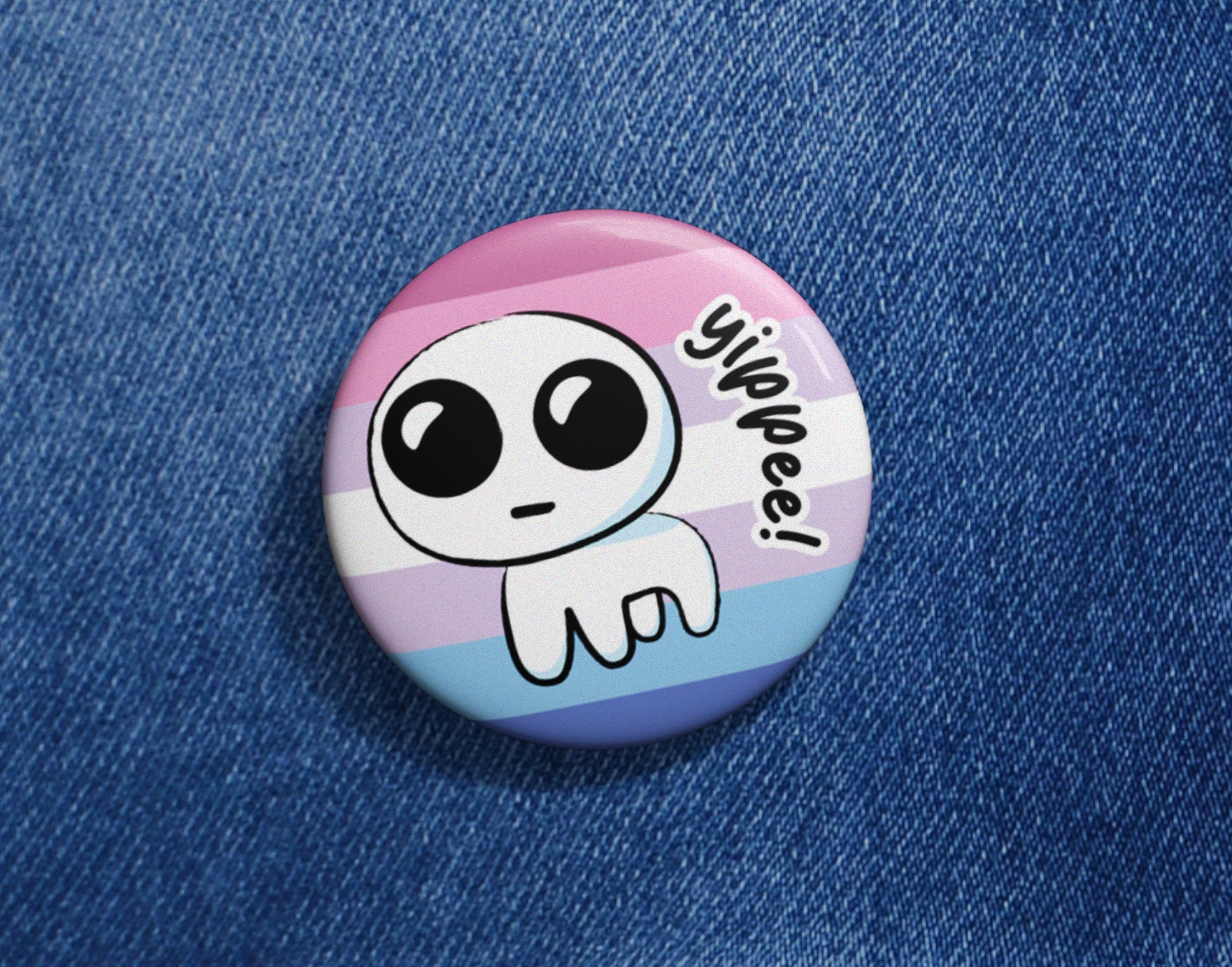 TBH Creature Pin Button Gender Identity & Gender Expression Pride Flag ...