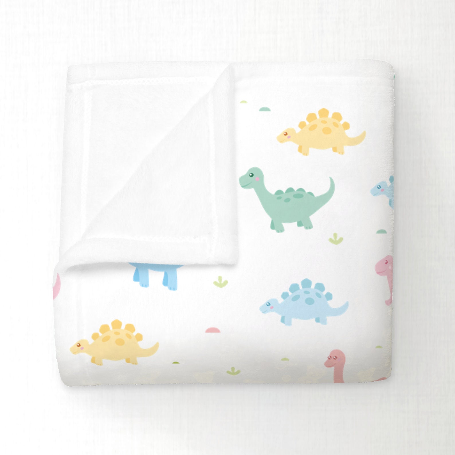 ABDL Dinosaur Print Pattern Plush Fleece Blanket Kawaii Age Regression ...