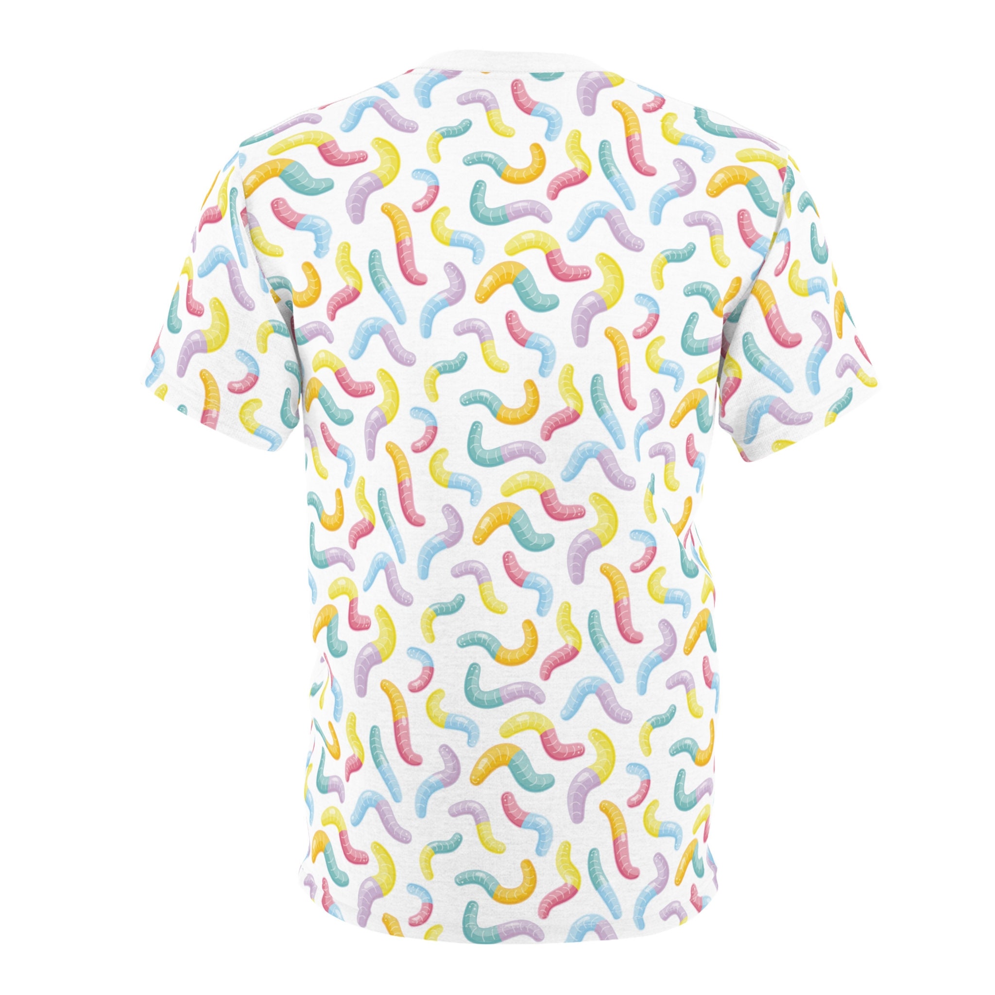 Gummy Worms Pattern Unisex Cut & Sew Tee Kawaii Age Regression Agere ...