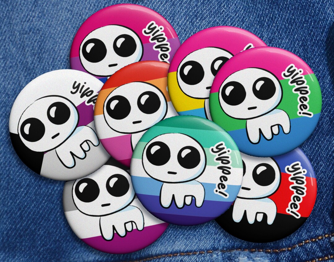 TBH Creature Pin Button | Sexual Orientation Pride Flag | Yippee ADHD ...