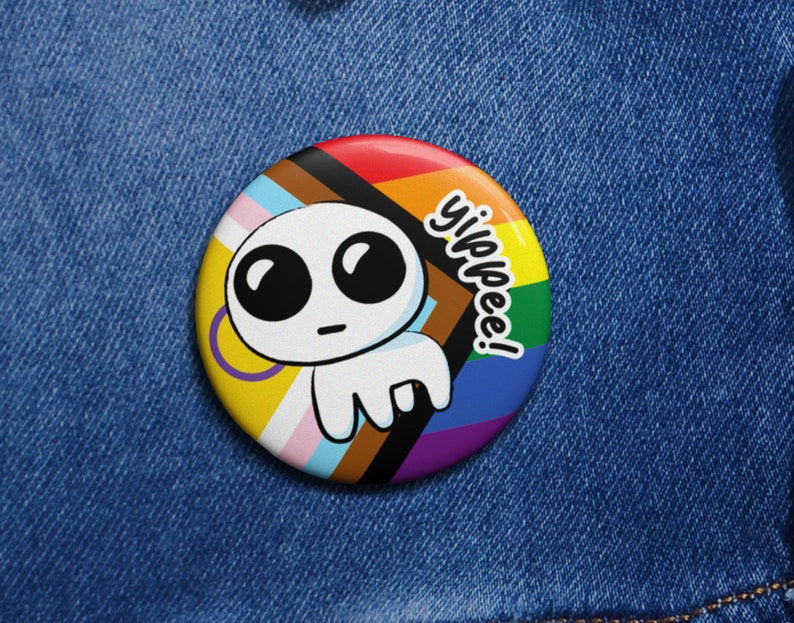 TBH Creature Pin Button LGBTQ Pride Flag Yippee ADHD Btw - Etsy