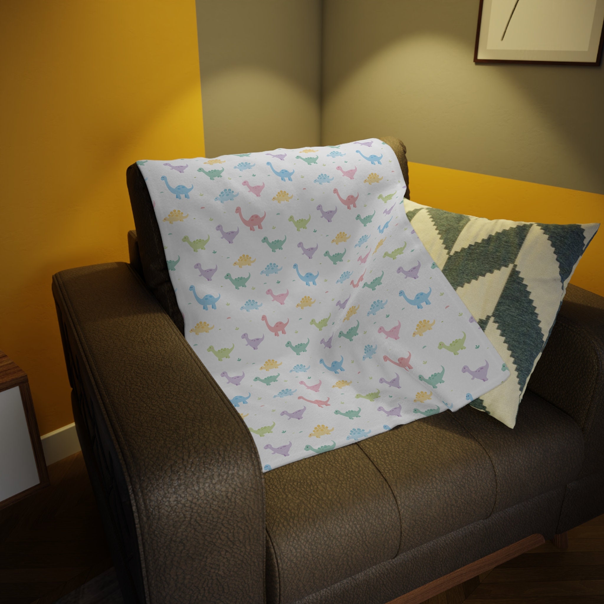 ABDL Dinosaur Print Pattern Plush Fleece Blanket Kawaii Age Regression ...