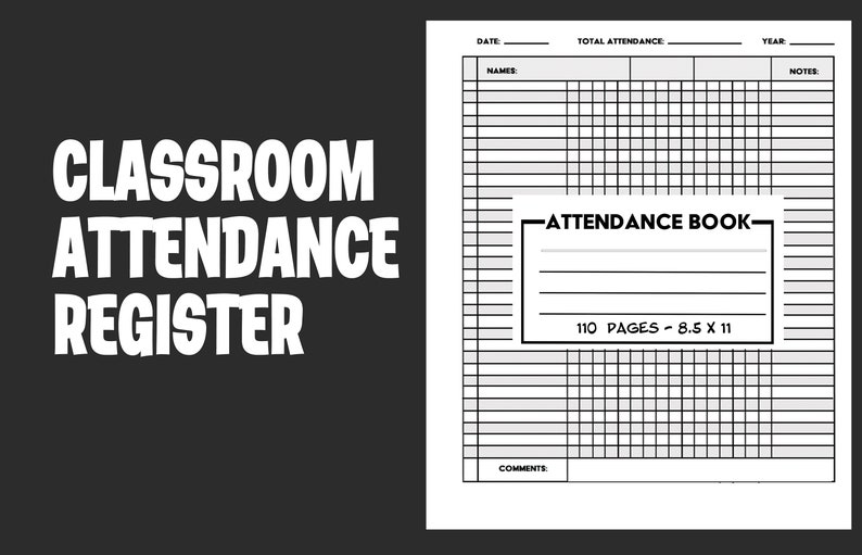 Church Classroom Attendance Register - Etsy