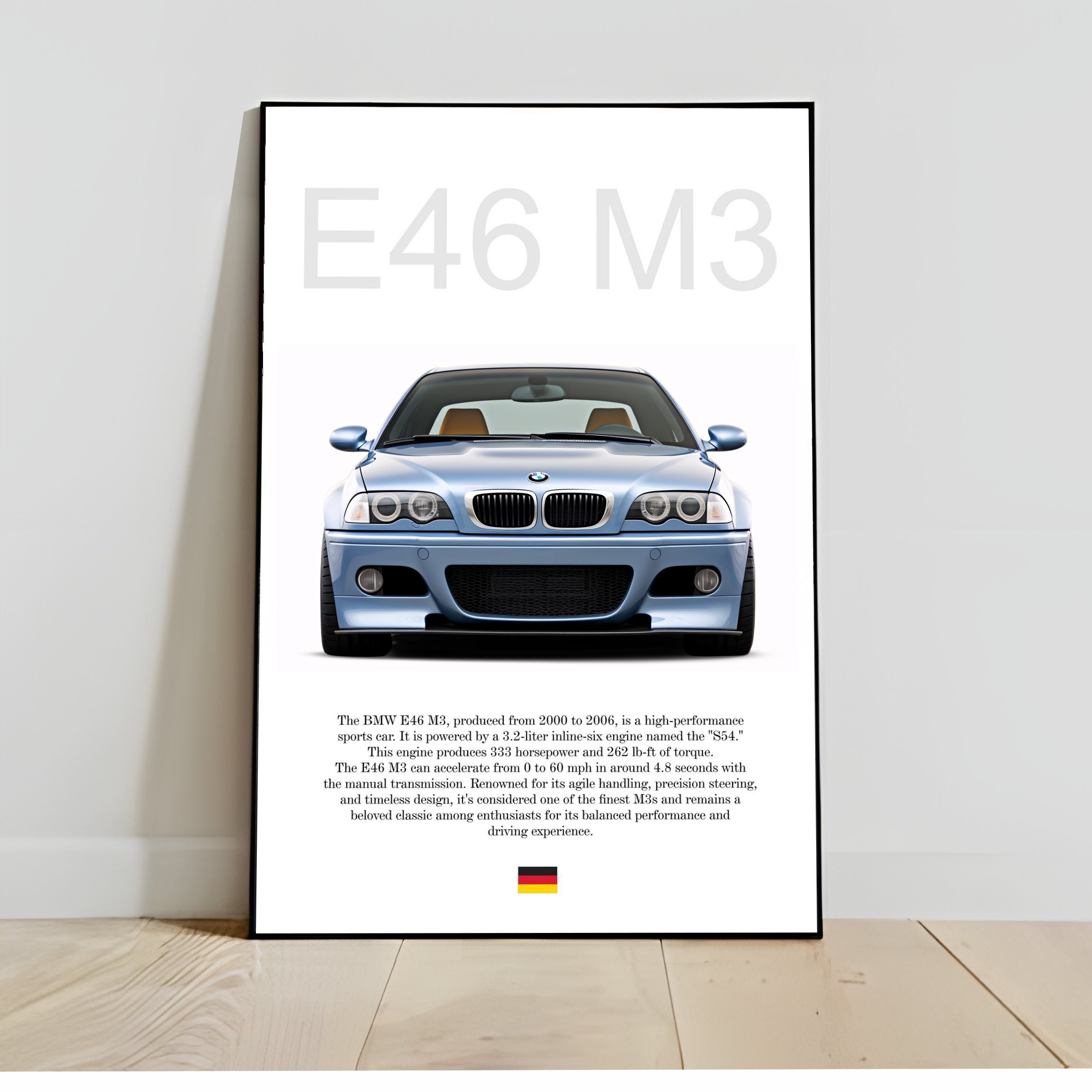 Set of 3 BMW M3 Posters E30 E46 E92 M3 Posters Set of 3 Digital ...