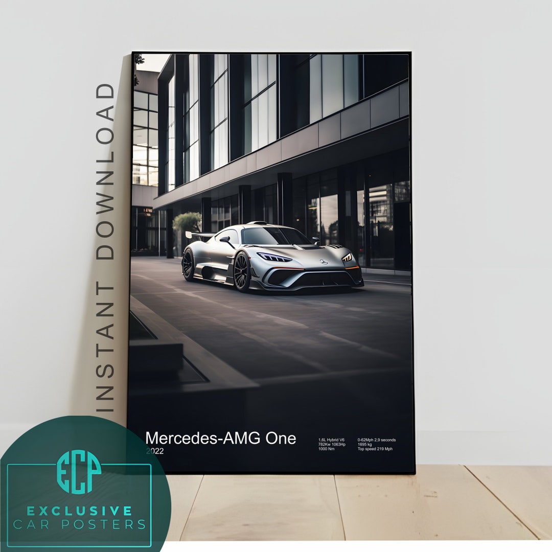 Poster Mercedes-amg One Hypercar Poster Car Wall Art for Amg - Etsy