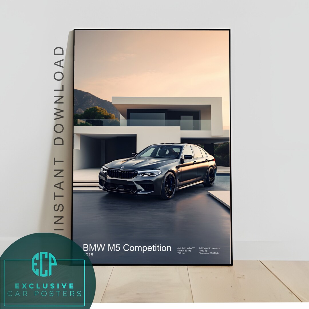 BMW F90 M5 Poster M5 Wall Art for Kidsroom BMW Garage or BMW - Etsy