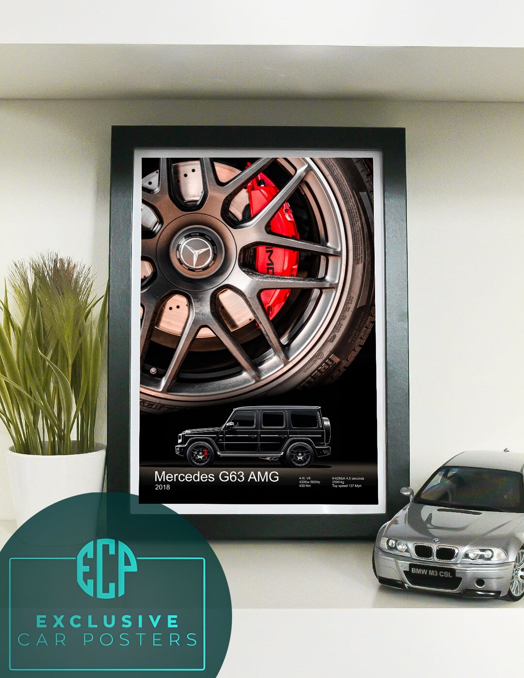 Poster Mercedes G63 AMG Poster Car Illustration Wall Art for Kids ...