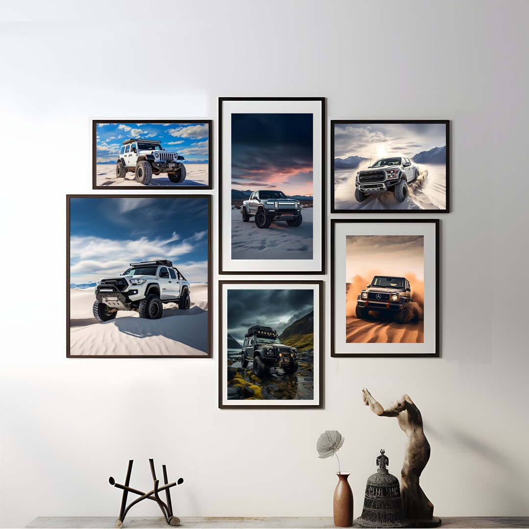 Printable Poster Offroad 4x4 Icons Collection Poster Set of - Etsy
