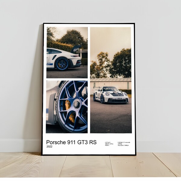 Porsche 911 Gt3 Rs Poster - Etsy