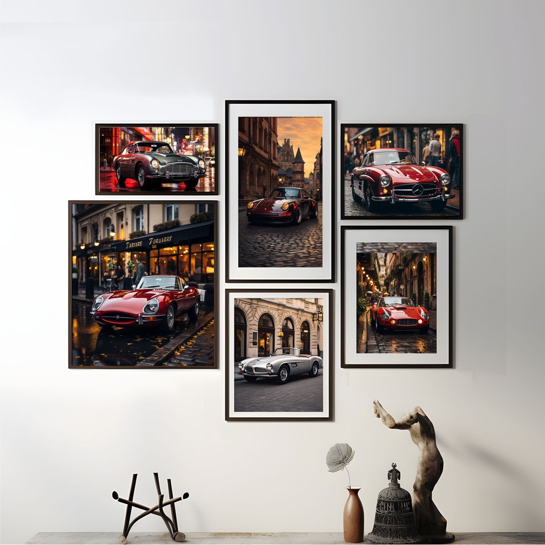 Printable Classic Car Collection Poster Set of Six E-type - Etsy