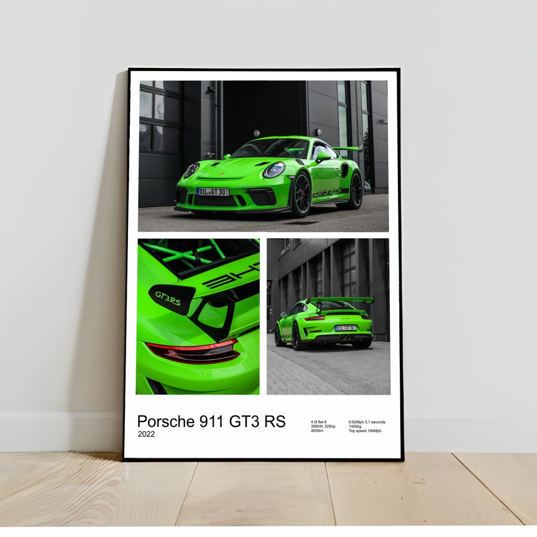 Porsche Poster 991 GT3 RS Poster Car Art Illustration Wall Art - Etsy UK
