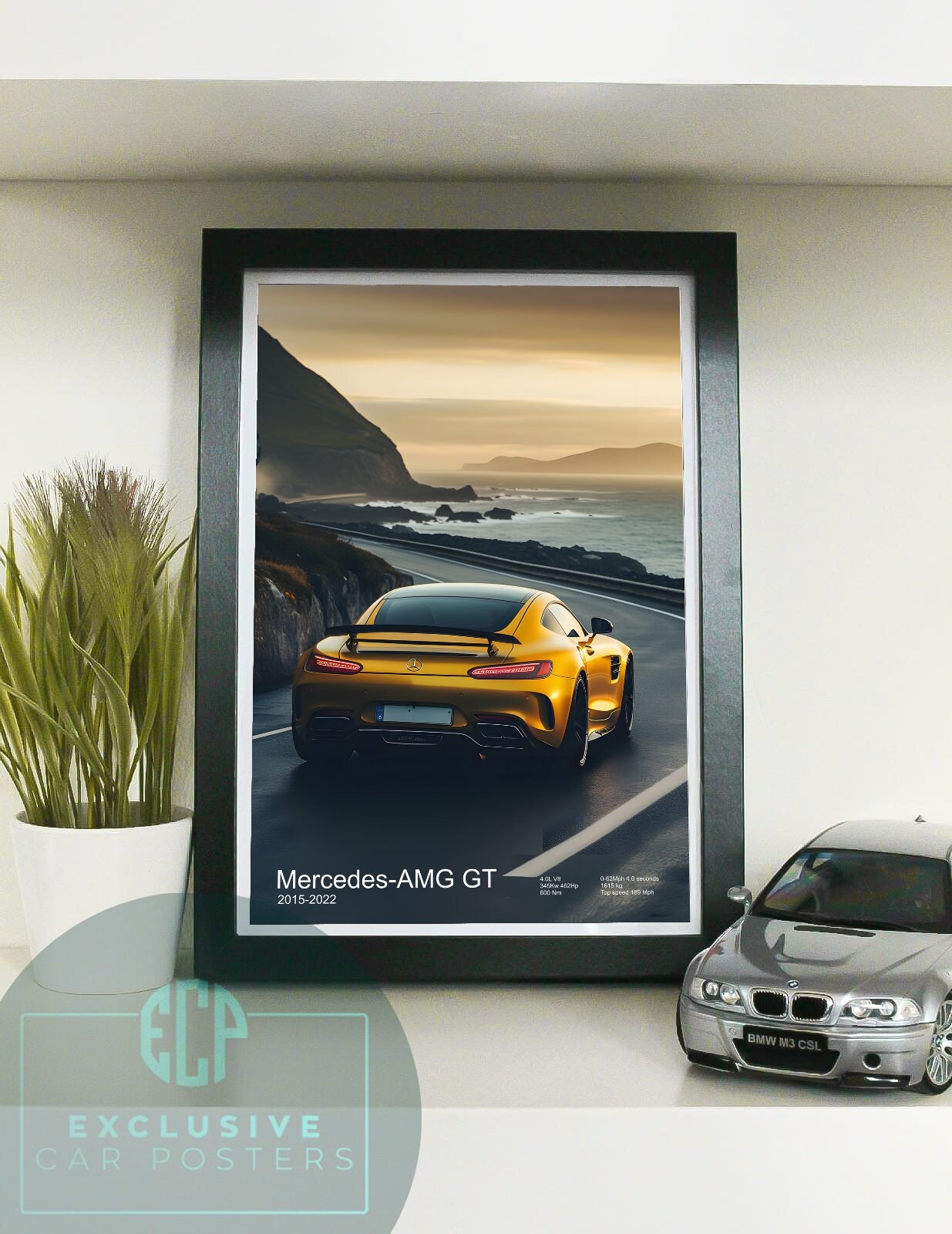 Poster Mercedes AMG GT Poster Car Art Illustration Wall Art - Etsy