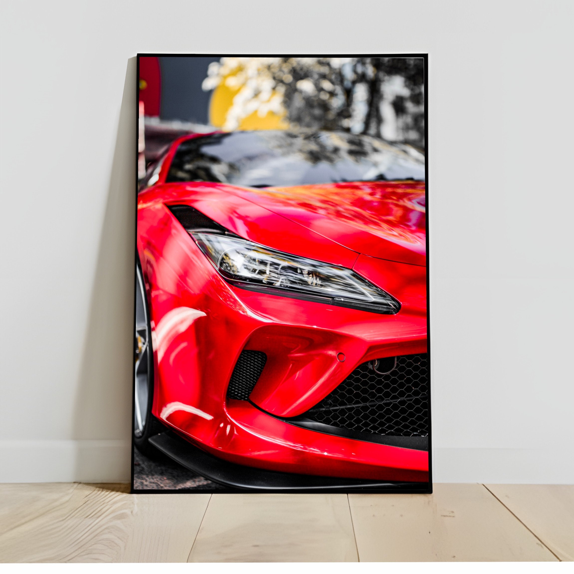 3 Posters Ferrari F8 Poster Set of 3 Wall Luxury Art Printable Poster ...